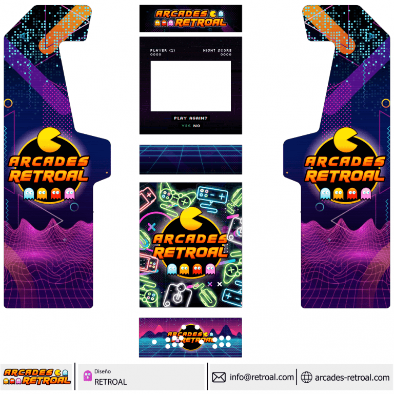 RetroAl - Vinilos para arcade - Arcades Retroal - Tienda de componentes